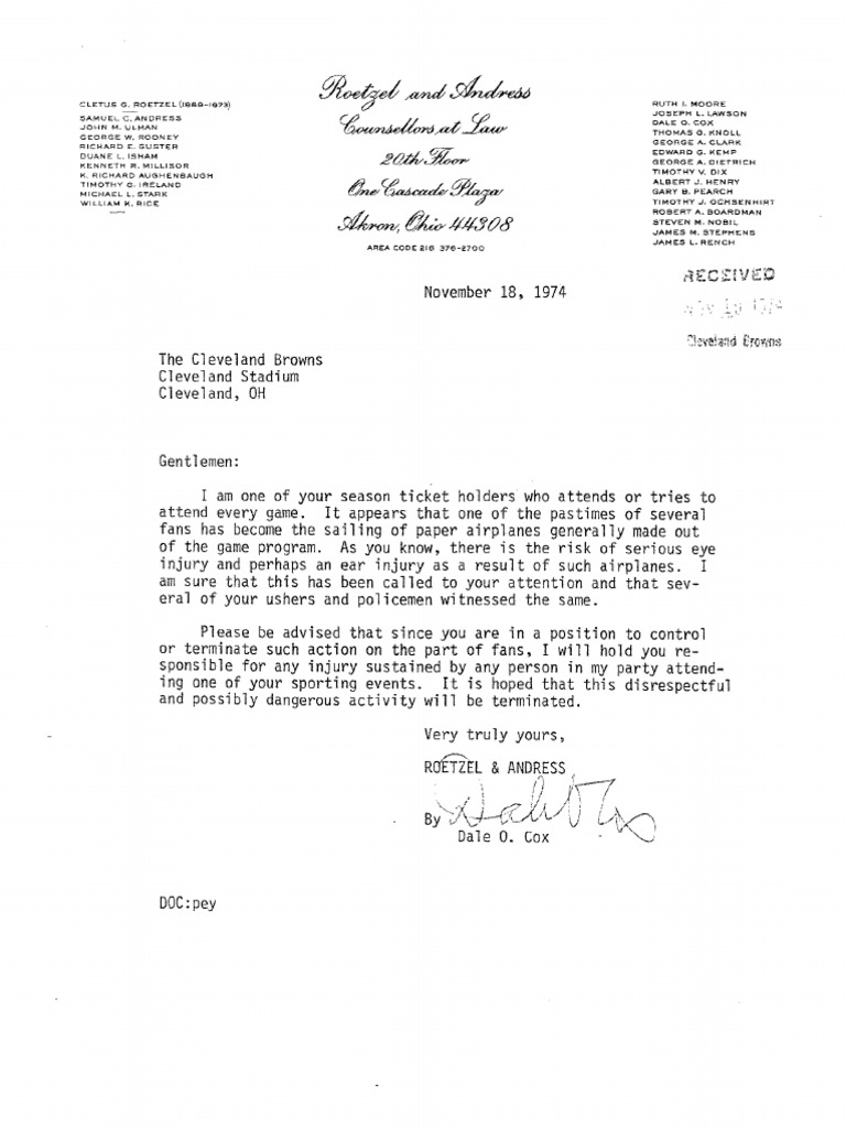 browns_letter_1974 | PDF