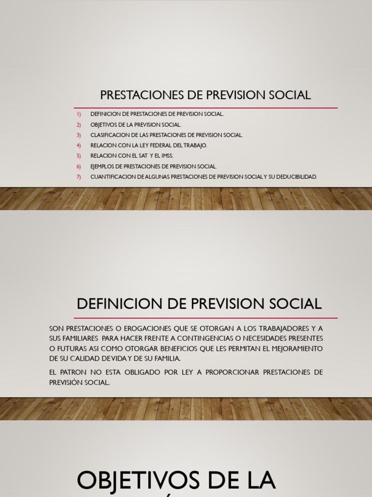 Prestaciones de Previsión Social en México | PDF | Bienestar | Ahorro