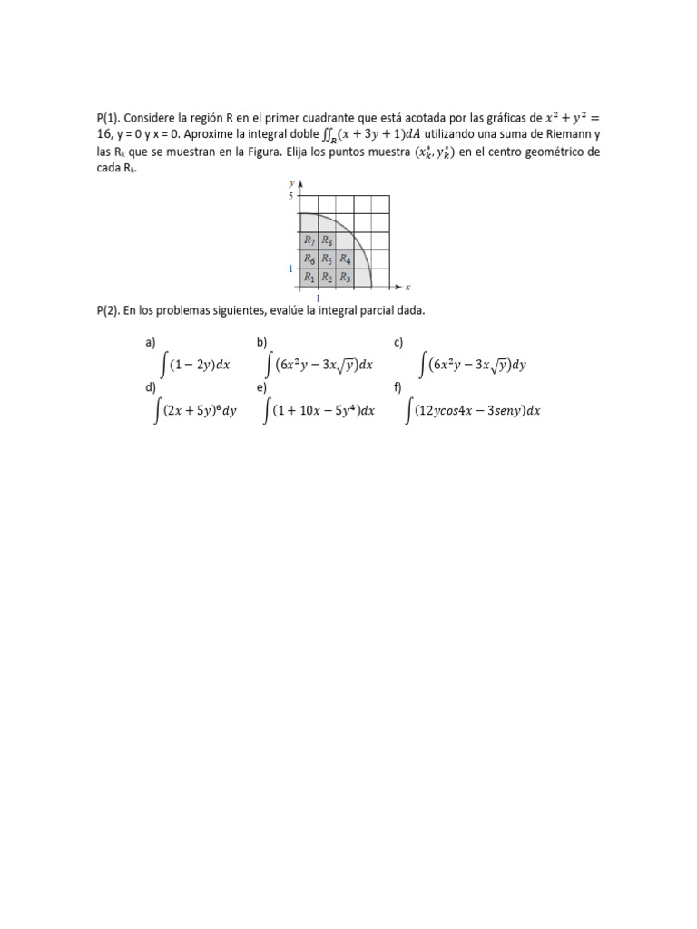 Actividad 1 Integrales Iteradas | PDF