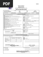 CS Form No. 6, Revised 2020 (Application For Leave) (Secured) | PDF