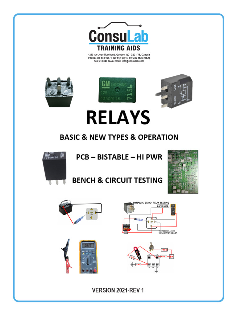 Relay Handout V2021 Rev 1 | PDF | Relay | Switch