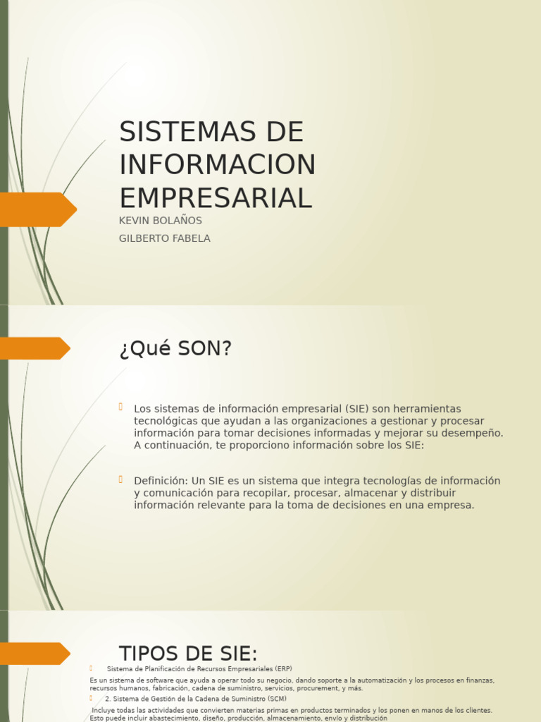 Sistemas de Informacion Empresarial 1a | PDF | Business | Inteligencia de negocios