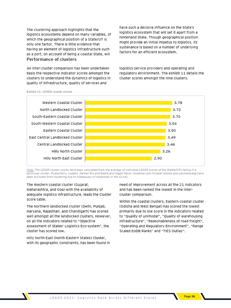 Logistics Ecosystem Analysis by State | PDF | Logistics | Transport