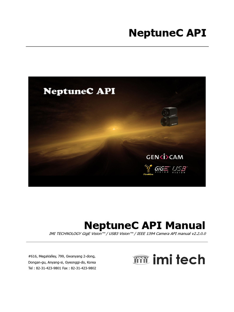 NeptuneC API Manual - ENG | PDF | Xml | Computing