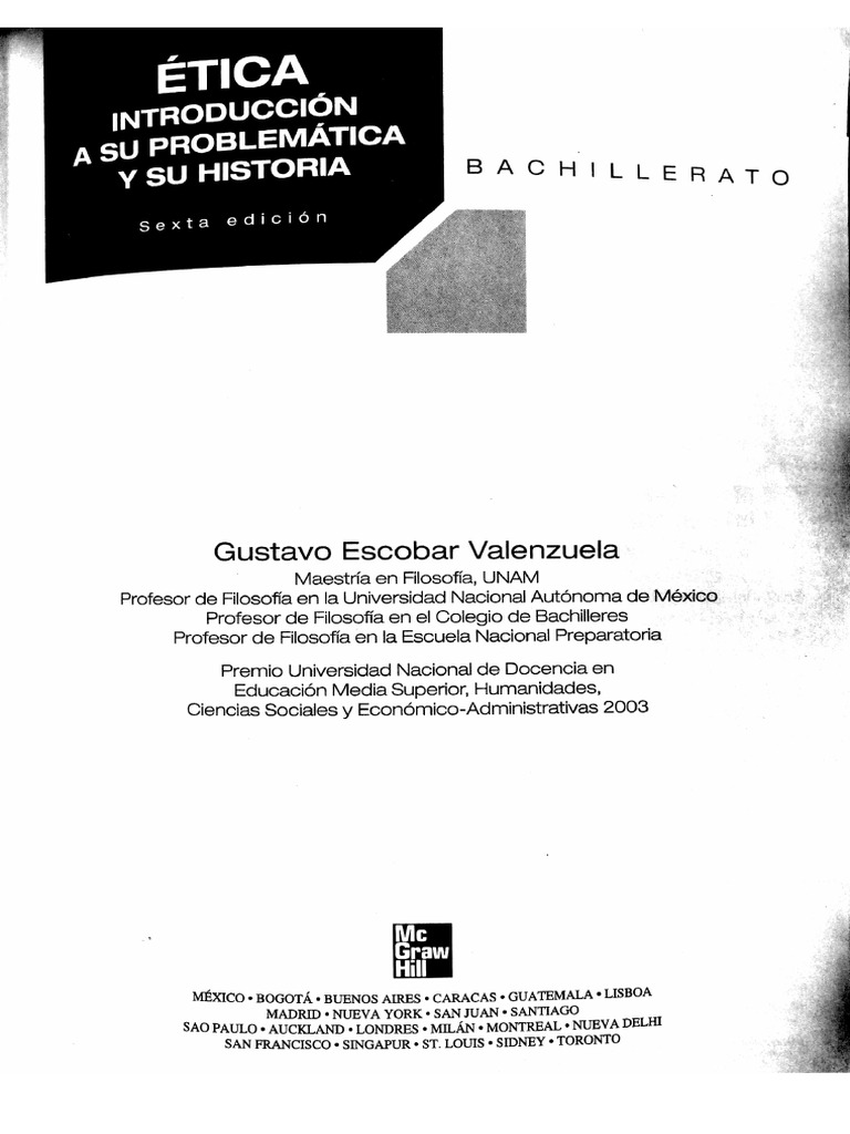 La Tica Como Disciplina Filos Fica Escobar | PDF
