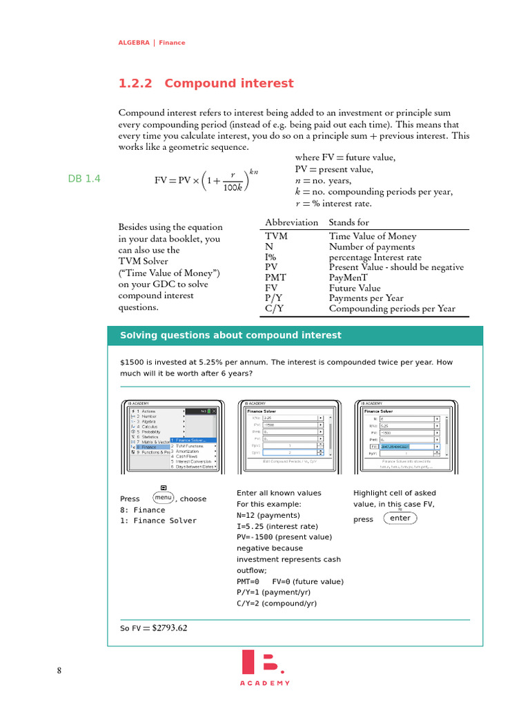 IB Mathematics Applications and Interpretations HL Study Guide | PDF ...