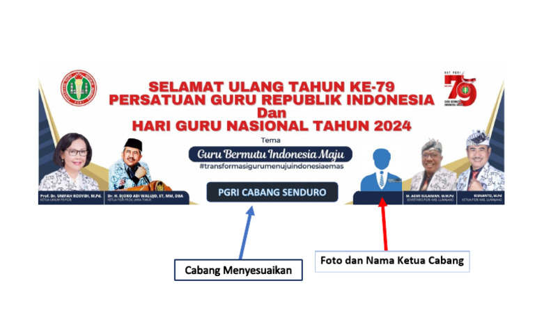 Contoh Benner Untuk PGRI Cabang | PDF