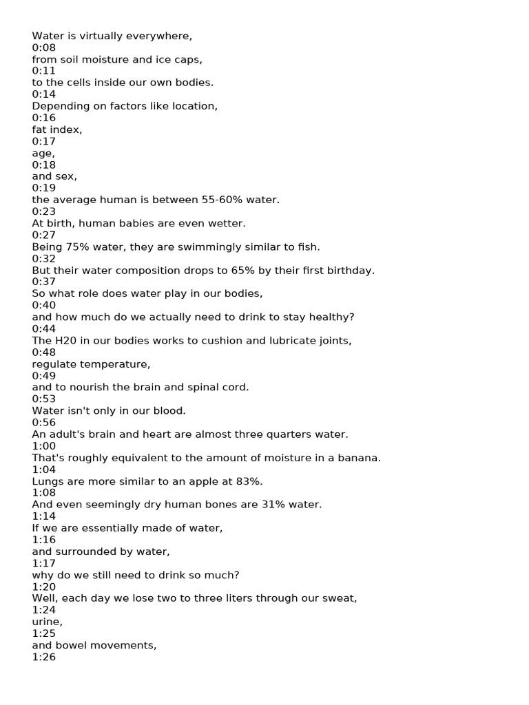 Water Is Virtually Everywhere | PDF