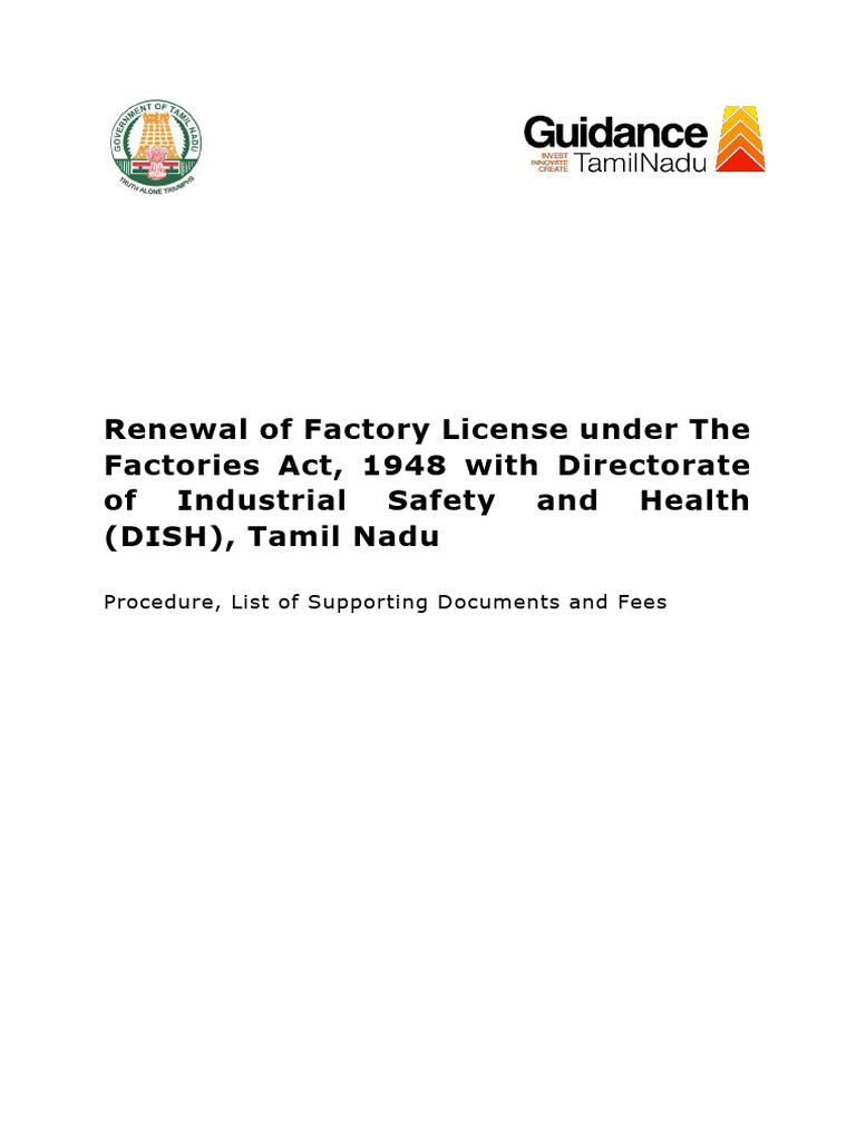 RL - 6 - Factory License Renewal | PDF | License