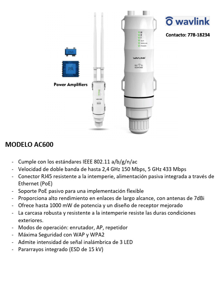 Modelo Ac600 | PDF