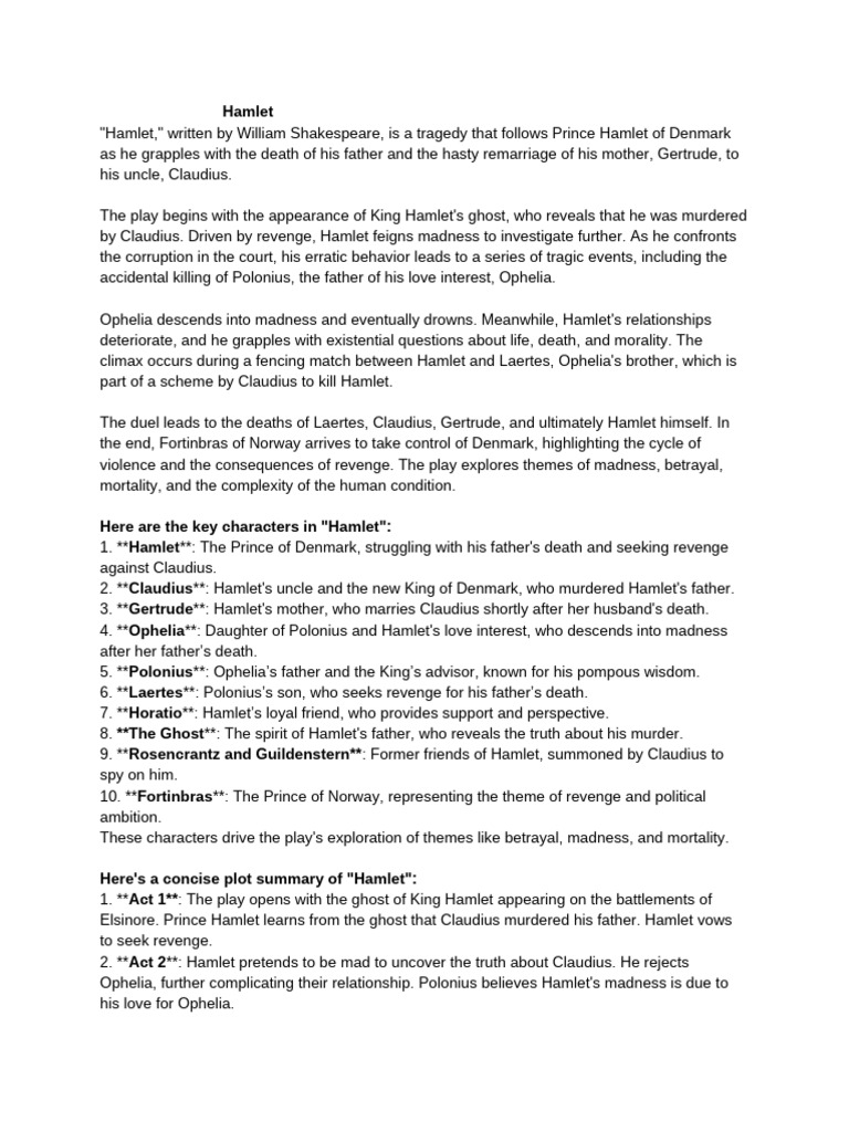 Hamlet | PDF | Hamlet