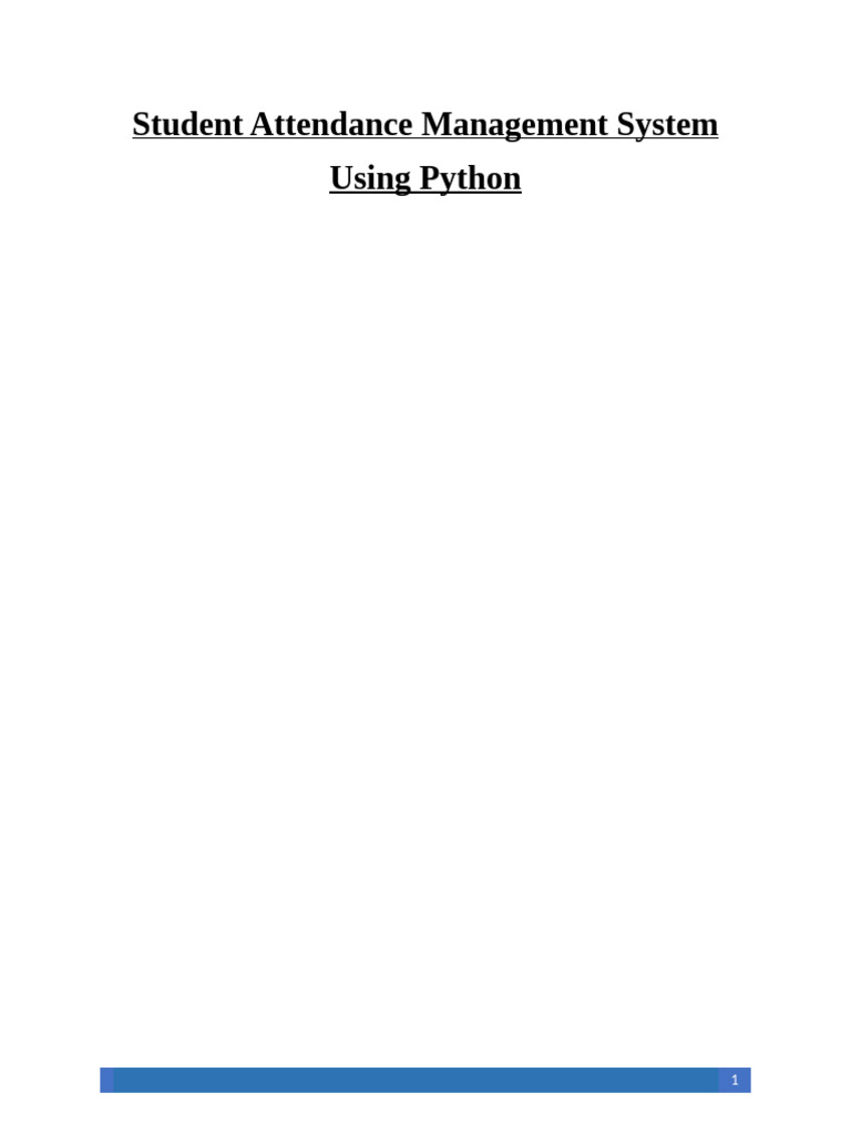 Student Attendance Management System Pdf Software Testing Databases