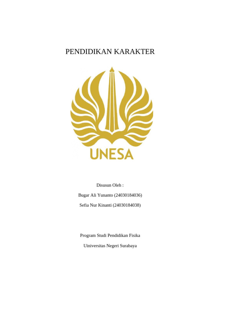 Pendidikan Karakter Daspen | PDF