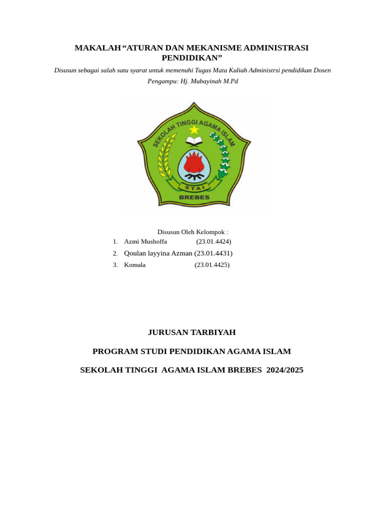 Administrasi Pendidikan | PDF
