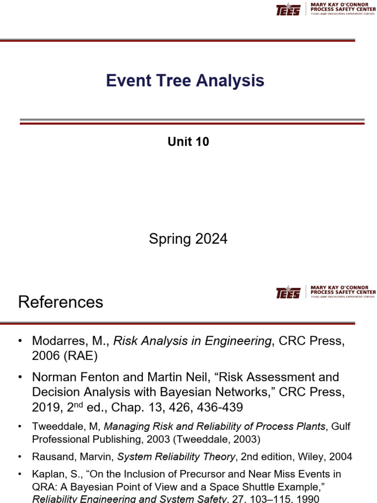 S2024 L26-27 Event Tree | PDF | Risk
