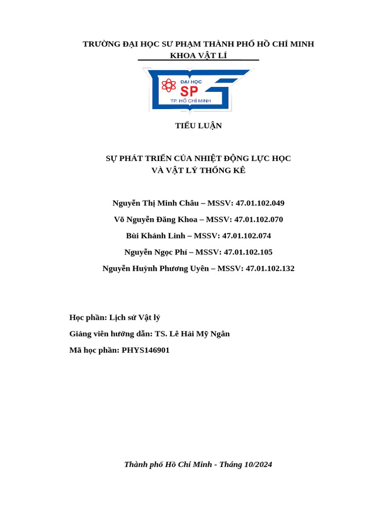 Tieu Luan Lich Su Vat Ly - Co May Thoi Gian - Chinh Sua Lan 1 | PDF