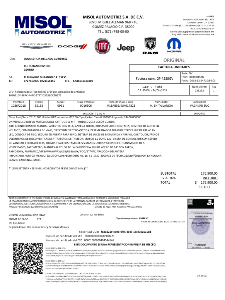 Misol Automotriz S | PDF | Tecnologías automotrices | Coche