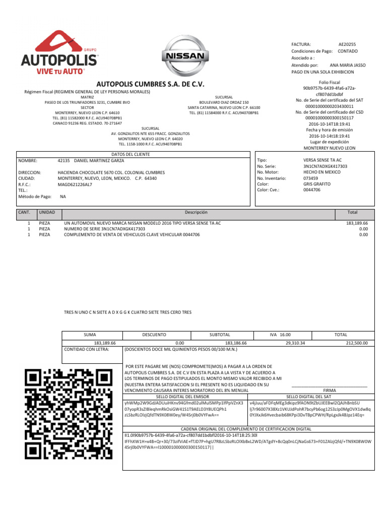 Factura Autopolis | PDF