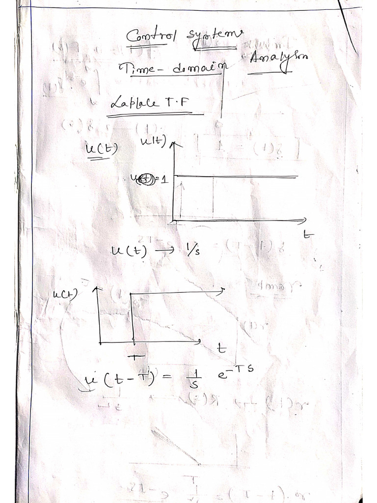 Time Domain Analysis, Control System | PDF