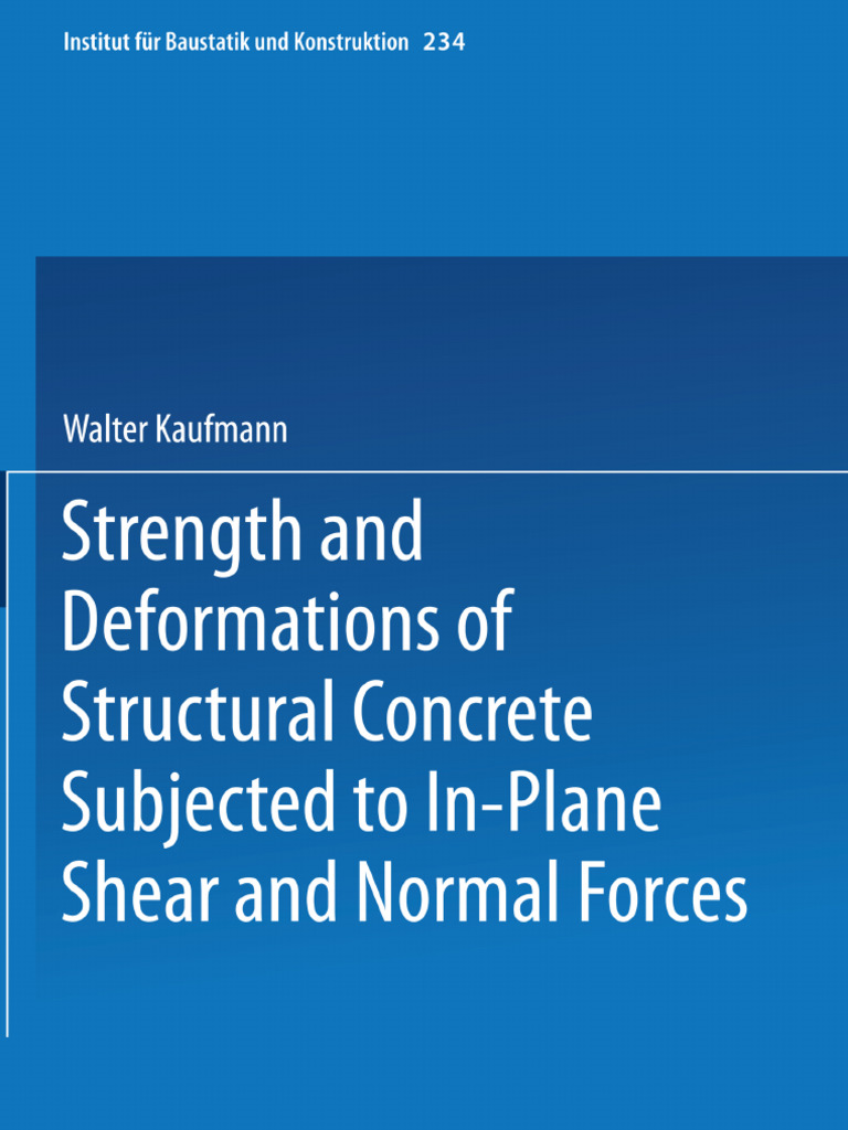 Vdoc - Pub - Strength and Deformations of Structural Concrete Subjected ...