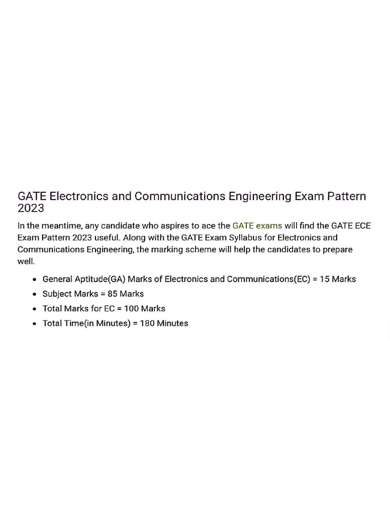 Gate Ec Syllabus | PDF