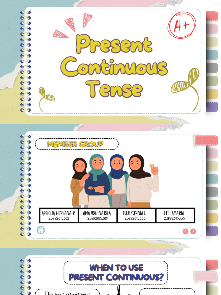 Present Continous Tense Kelompok 2 | PDF | Linguistic Morphology ...