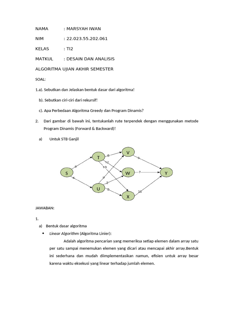 Marsyah Iwan - 2202355202061 - t12 - Uas Desain Dan Analisis Algoritma | PDF