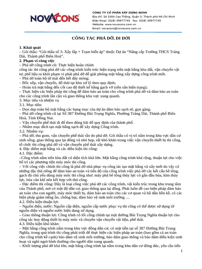 TM BPTC Phá D, Di D I | PDF