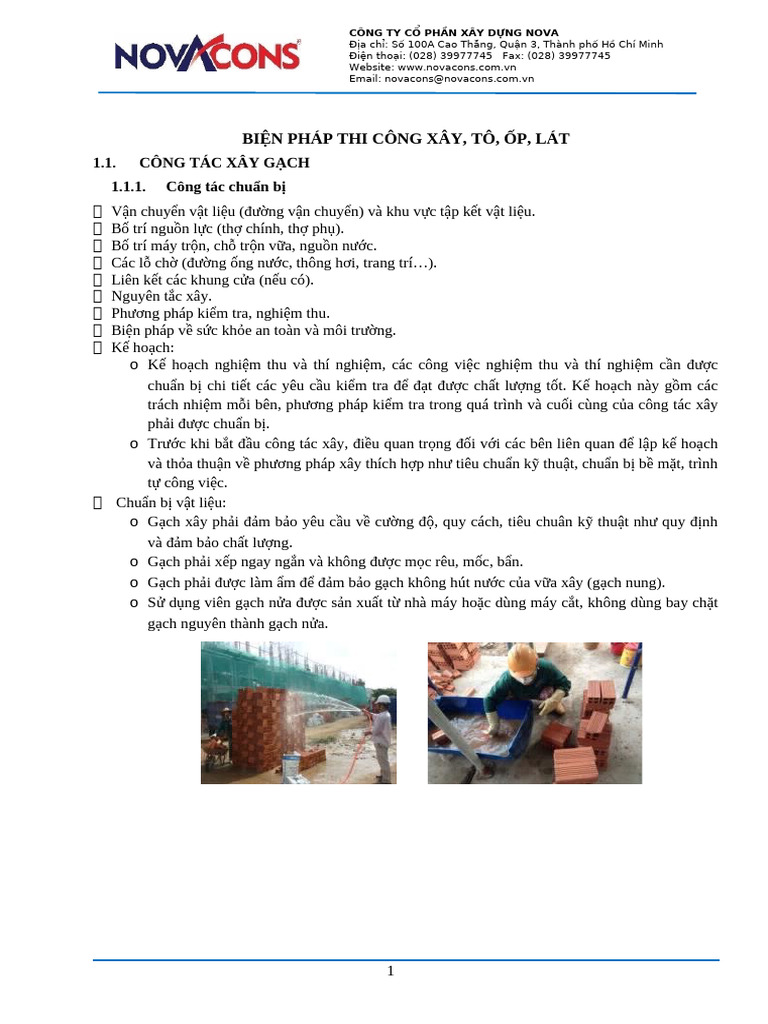 TM BPTC XÂY, TÔ, ỐP, LÁT | PDF