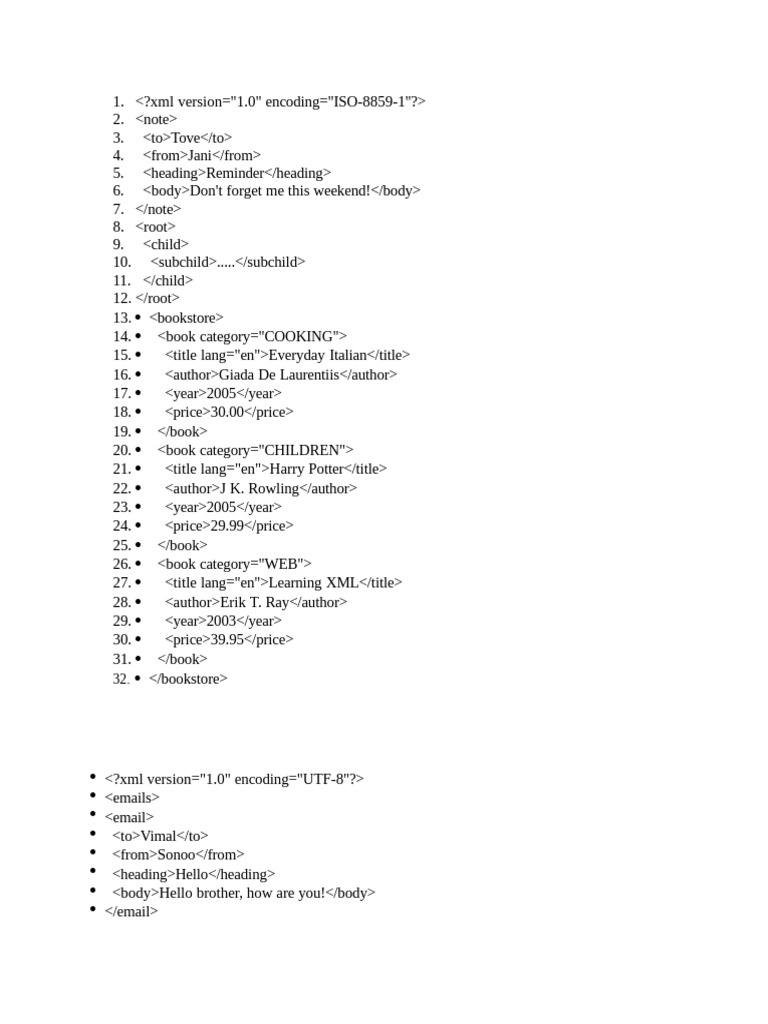 XML Microsoft Word XML Practicle Exam PDF | PDF | Computers