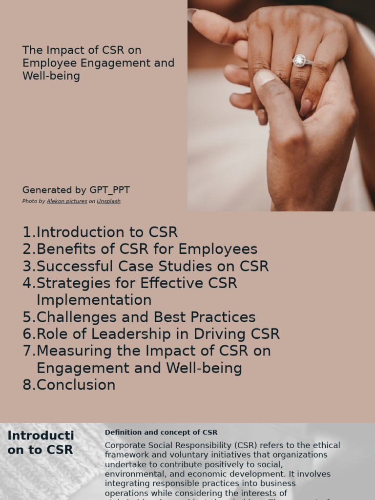The Impact of CSR On Employee and Case Studies On Successful CSR ...