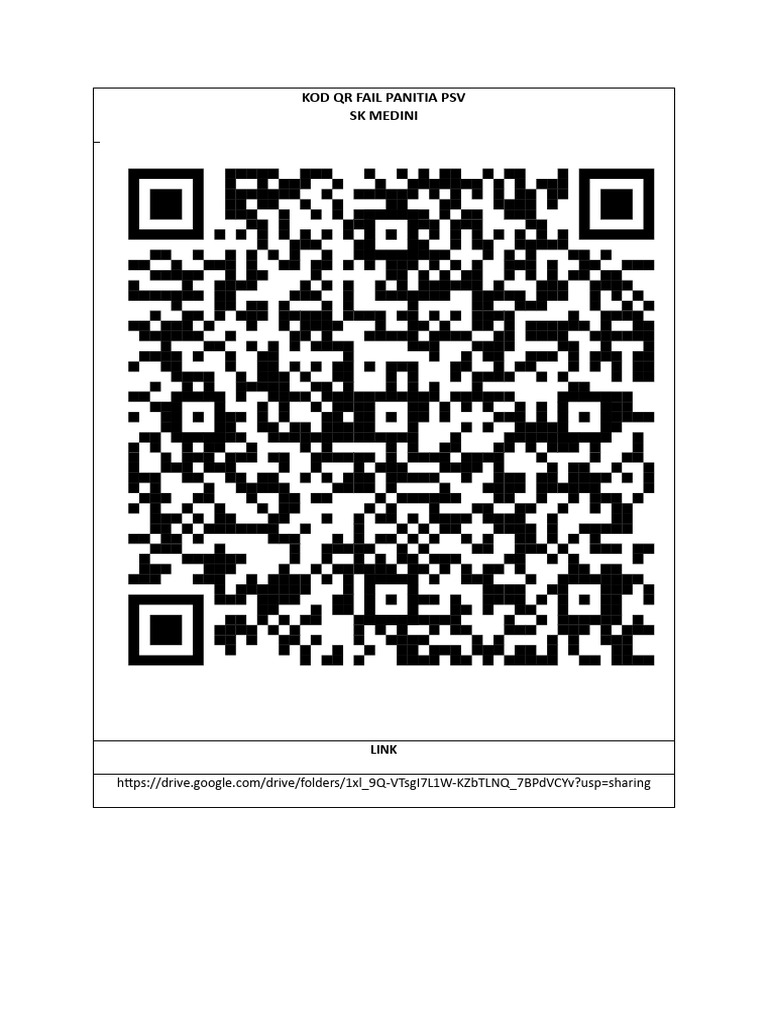 Kod QR Fail Panitia PSV | PDF