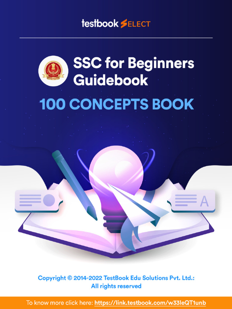 Testbook's 100 Concepts Book For SSC | PDF
