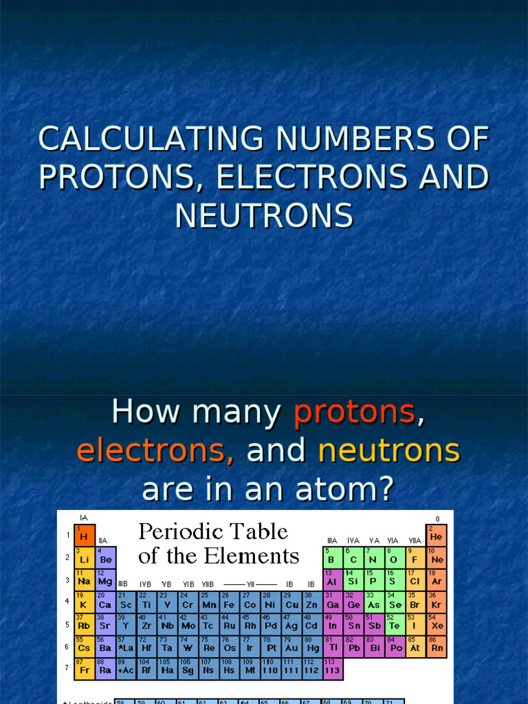 Subatomic Particles | PDF | Proton | Atoms