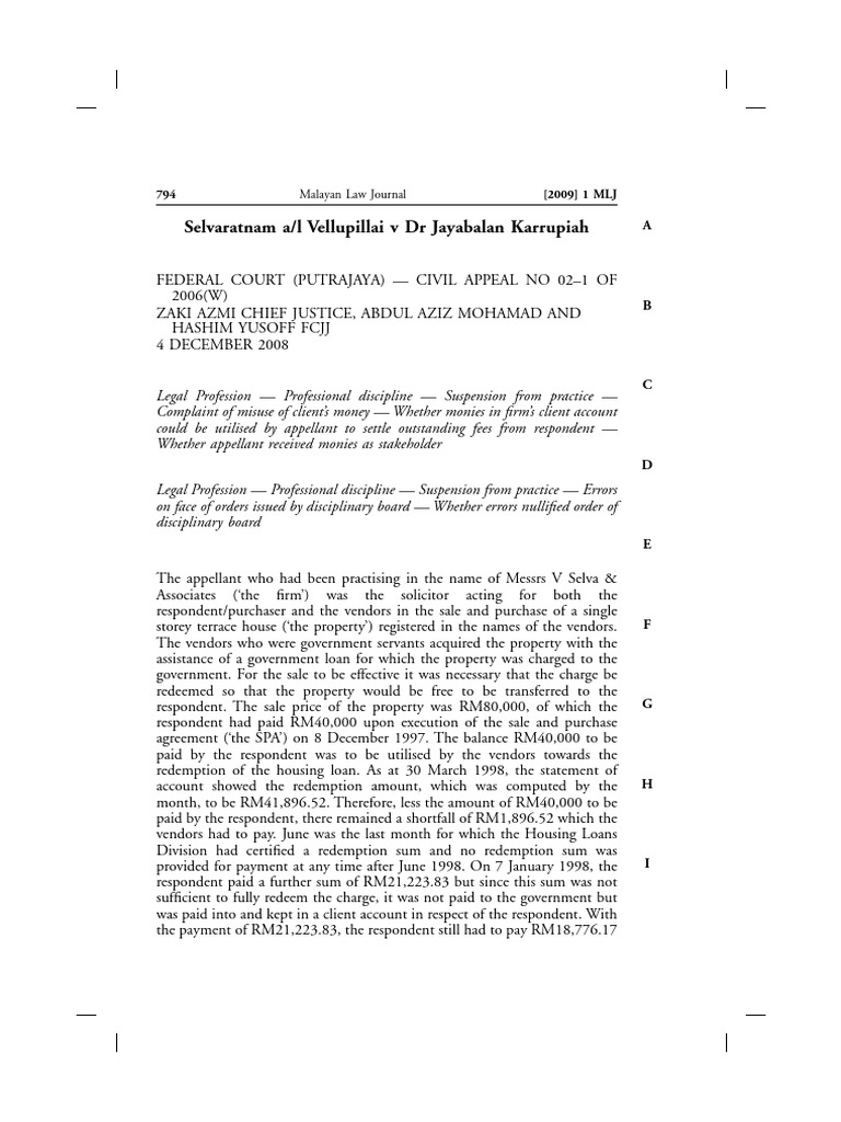 Disciplinary Appeal: Jayabalan Case | PDF | Prejudice (Legal Term ...