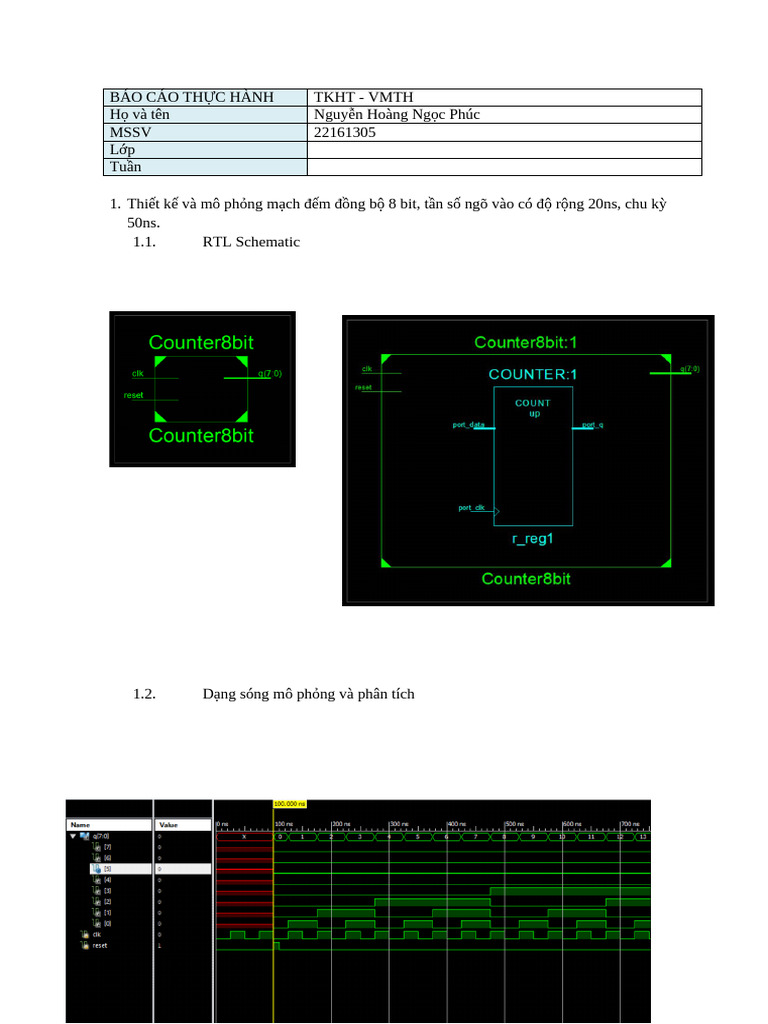 TT TKHT-VMTH - Report SV - Tuan 2-3 | PDF