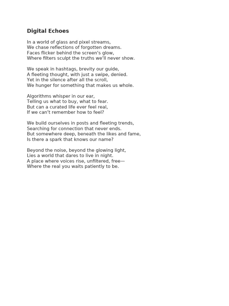 Digital Echoes | PDF