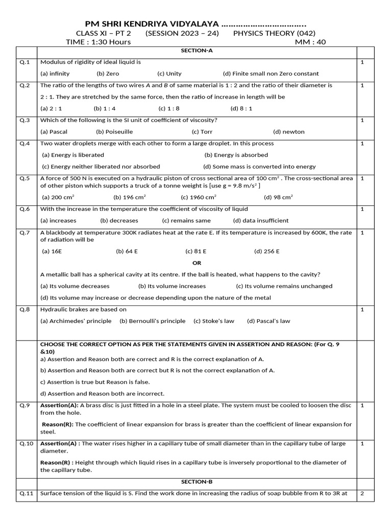 11 Phy PT2 2024 | PDF | Deformation (Engineering) | Ultimate Tensile Strength