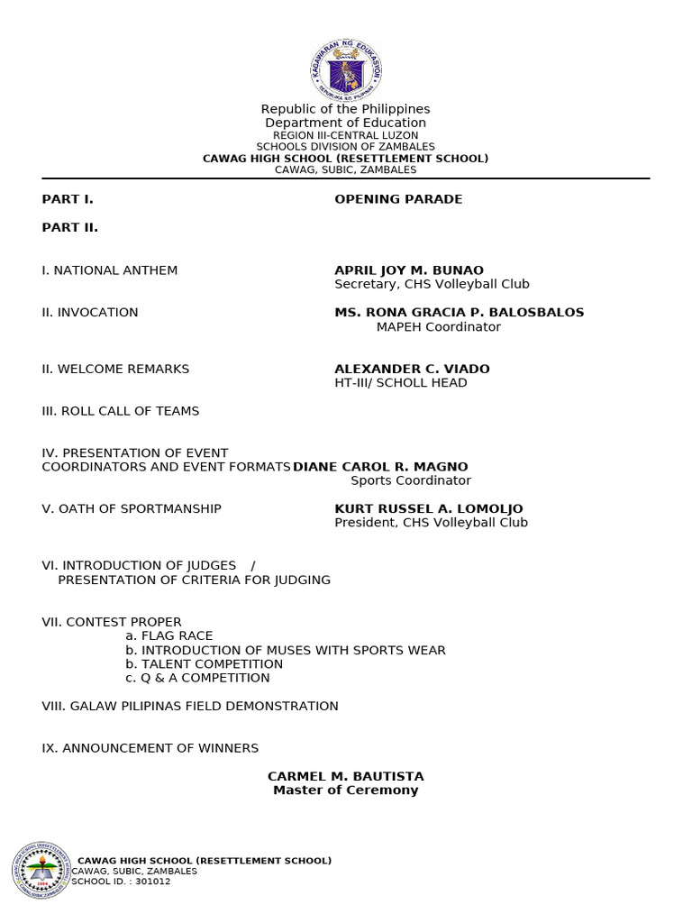 Program and Oath | PDF