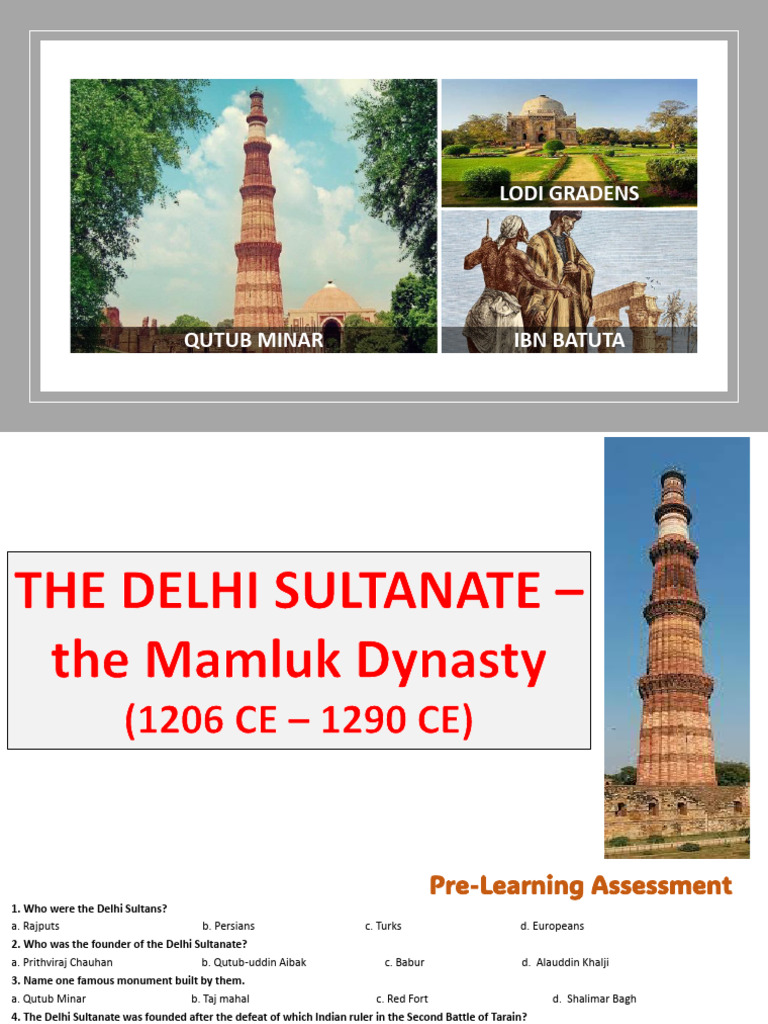 Mamluk Dynasty and Delhi Sultanate Overview | PDF | Delhi