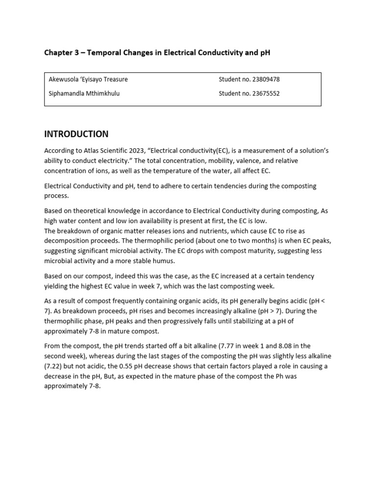 Chapter 3 GKD Compost Report Final | PDF | Compost | Ph