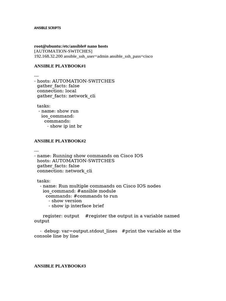 ANSIBLE SCRIPTS From FEB Batch | PDF | Computing | System Software