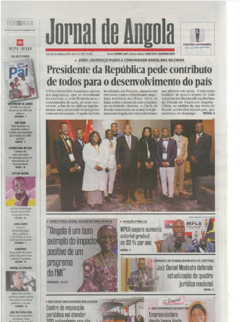(20240319-AO) Jornal de Angola | PDF