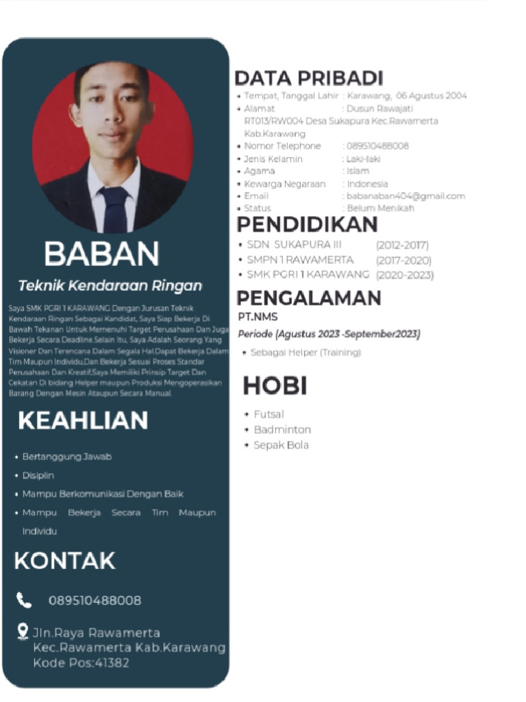 CV - 20240928 - 201529 - 0000-Digabungkan-Digabungkan | PDF