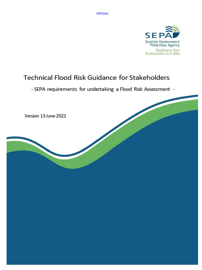 Technical Flood Risk Guidance For Stakeholders | PDF | Flood | Risk Assessment