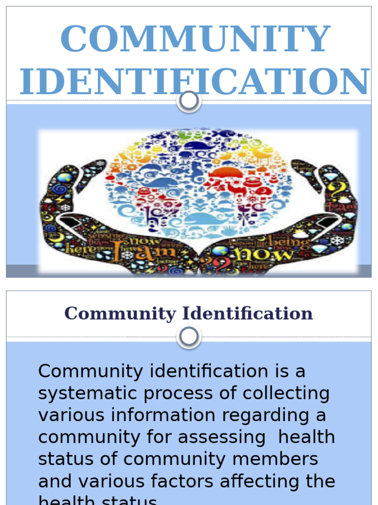 Community Identification Process Overview | PDF | Health Care