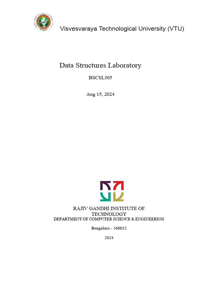 Data Structures Laboratory | PDF | Queue (Abstract Data Type) | Computer Programming