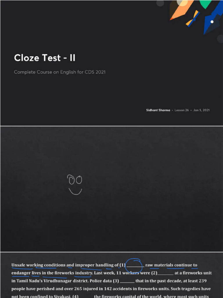 Cloze Test Ii Pdf