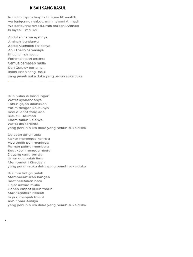 Kisah Sang Rasul | PDF