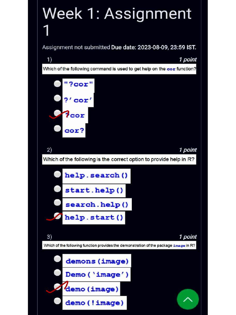 Swayam Week 1 Assignment | PDF